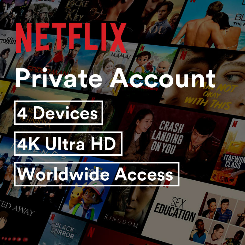 US$ 7.99 | Netflix Premium | 1-Month Private Account with 4K Ultra HD 4 ...